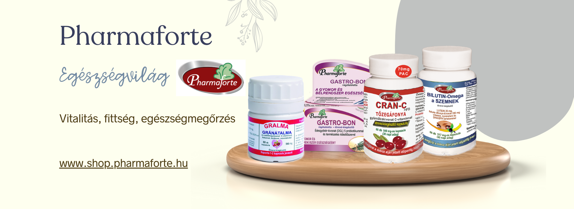 Vitaminok, gyógyhatású készítmények - shop.pharmaforte.hu